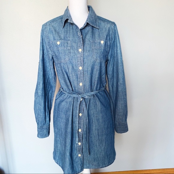 Per Se | Dresses | Per Se Denim Shirt Dress | Poshmark